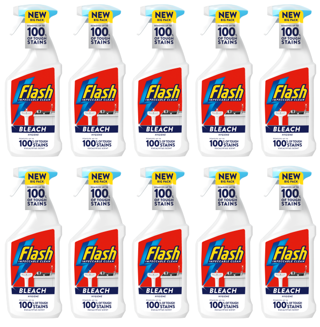 10 x Flash Spray Bleach - 800ML