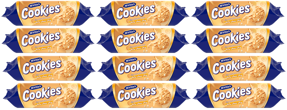 12 x Mcvities White Choc Chip Cookies - 150GM