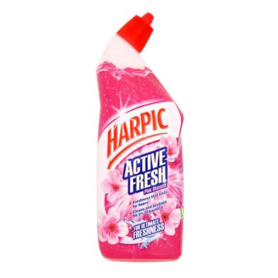 12 x Harpic Active Fresh Pink Blossom 750Ml