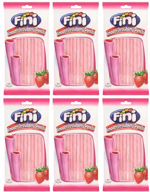 6 x Fini Smooth Strawberry Pencils 160G