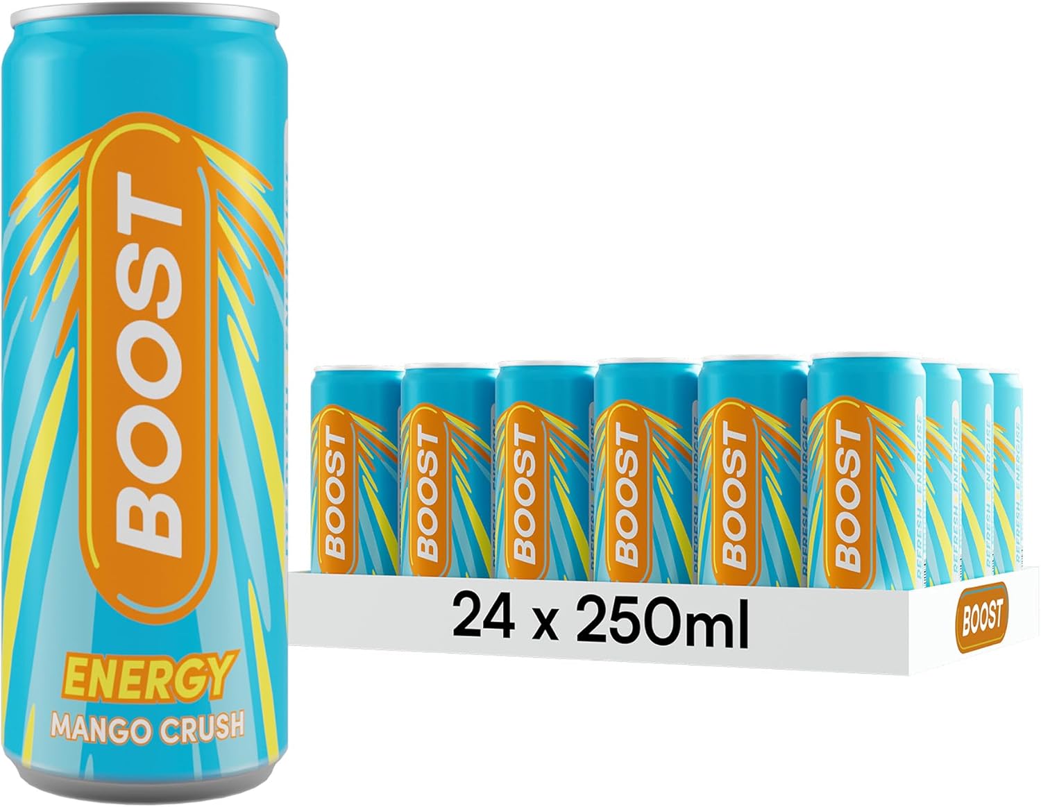 24 x Boost Energy Mango 250Ml