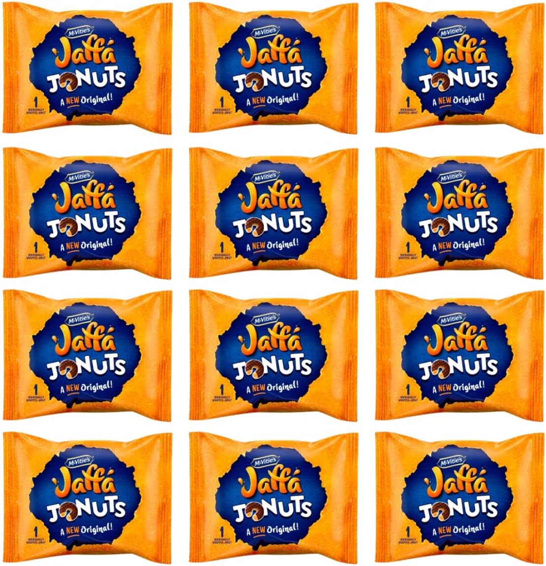 12 x Mcvitie's Jaffa Cakes Jaffa Jonuts Biscuits Single Serve Pack
