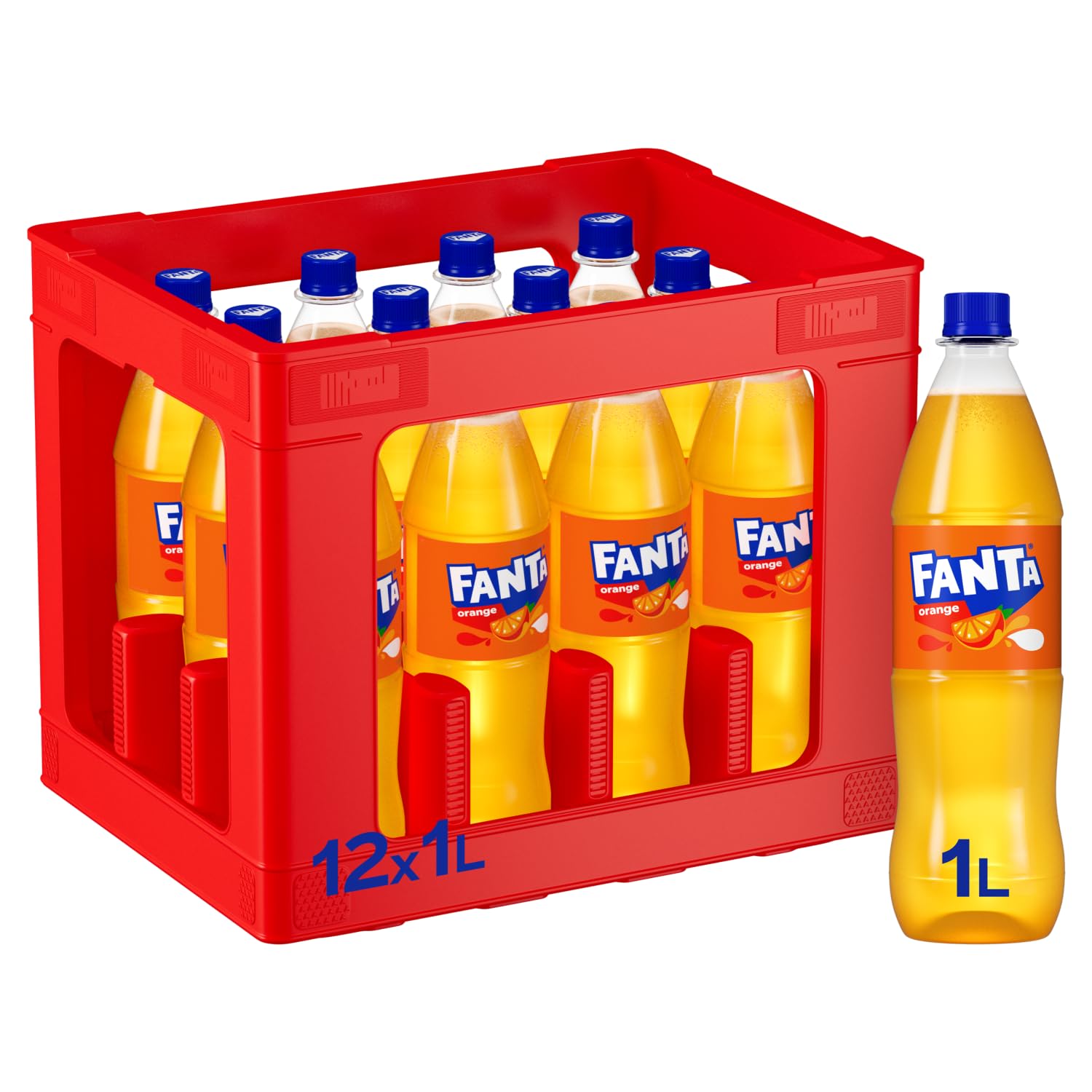 12 x Fanta Orange 1L