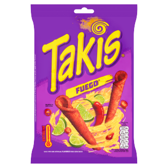 10 x Takis Fuego Chilli & Lime Snack - 180GM