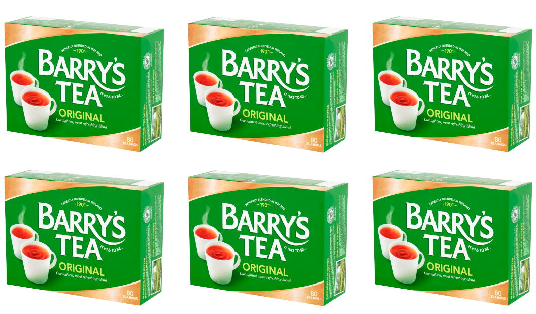 6 x Barrys Original Blend Teabags 80s