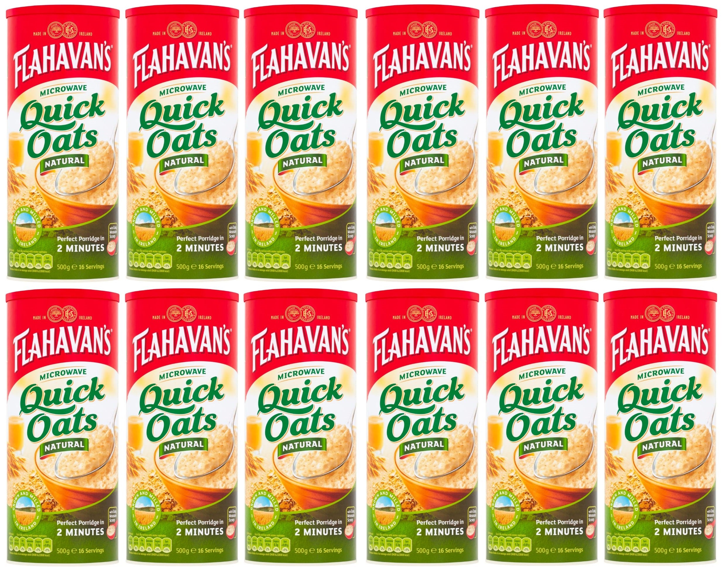 Flahavans Logo Flahavan's Microwavable Quick Oats 500g | Sainsbury's