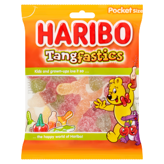 24 x Haribo Tangfastics Vending Bag 90Gm