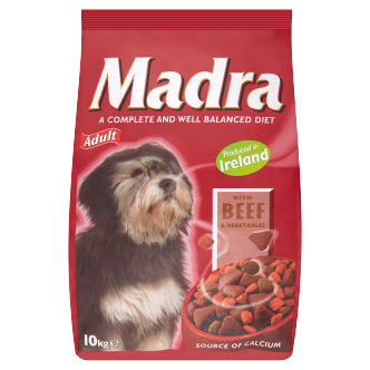 Madra Adult Dog Food With Beef & Vegetables 10Kg